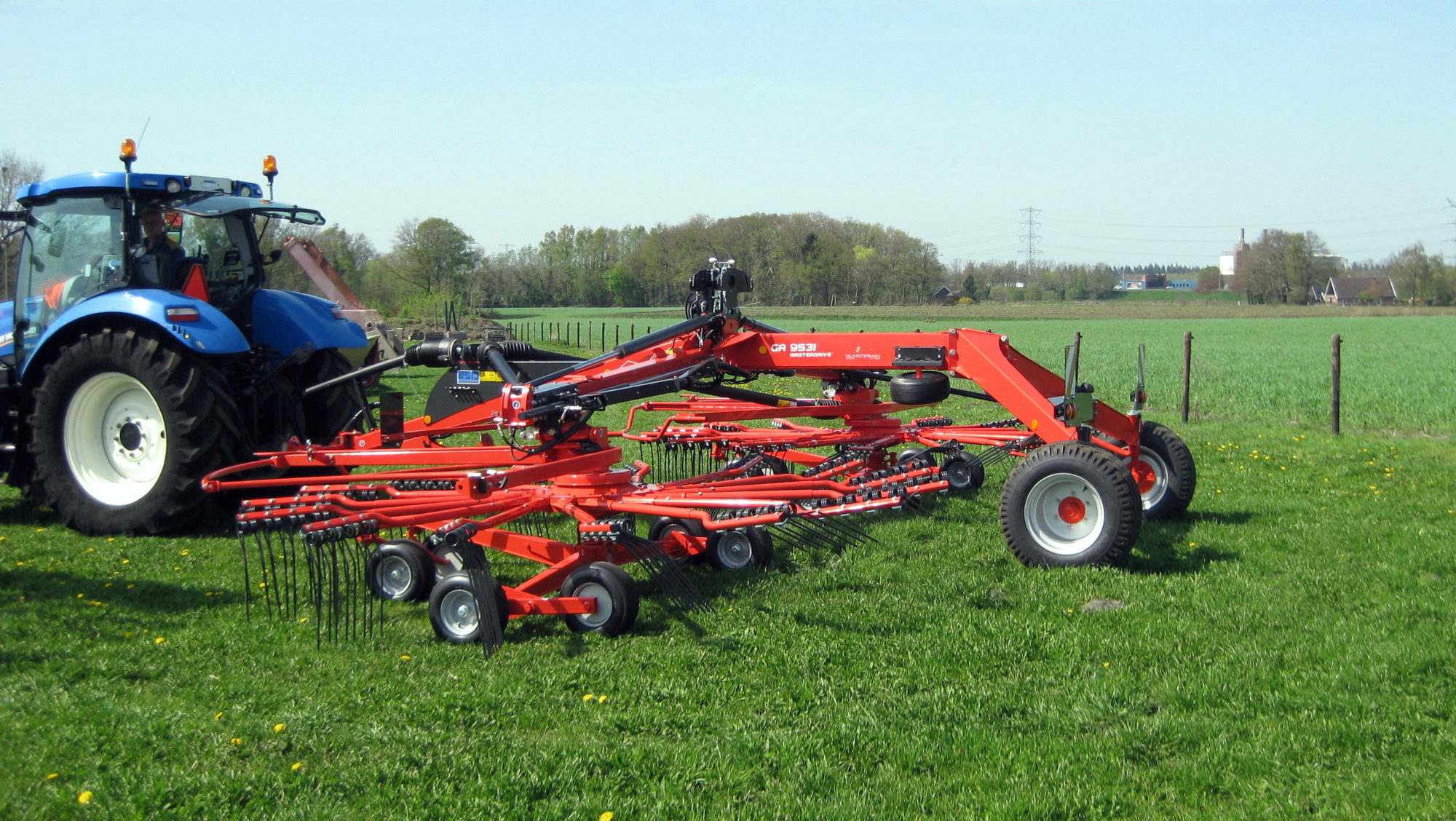 Kuhn 2 rotor-rake GA 6501 tm GA 9531 - Slecoma